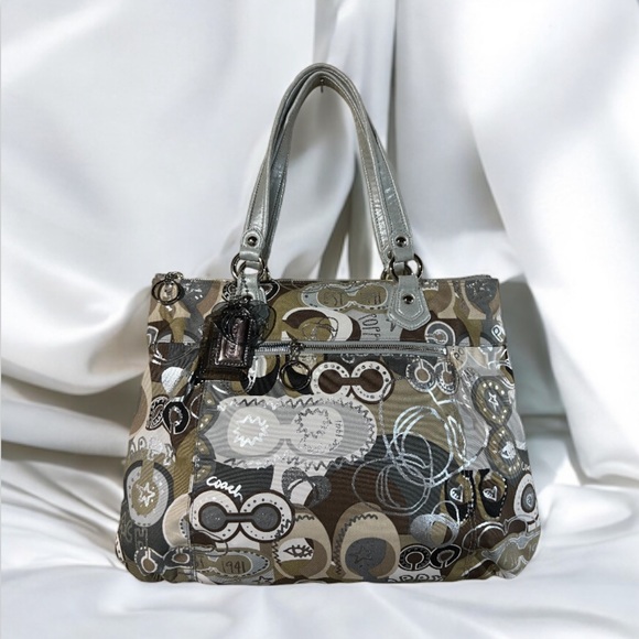 Coach | Bags | Coach Vintage Poppy 8342 Pop C Metallic Silver ...